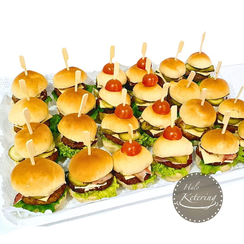 Mini burger plato – 24 „zalogaja“ – Halo Ketering Beograd