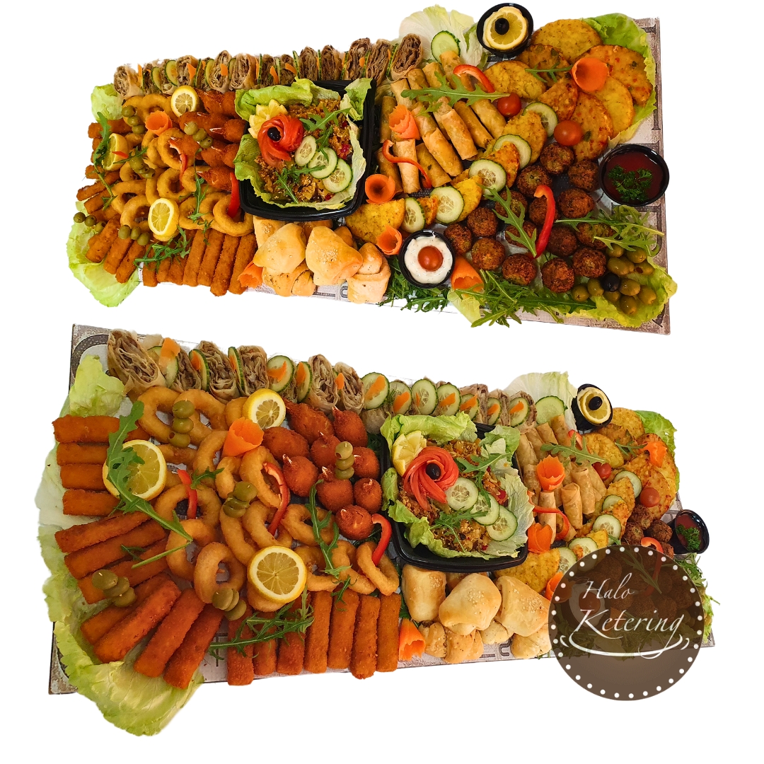 Meze daska „POSNO“ (miks ribljih „zalogaja“, miks vege „zalogaja“, miks ...